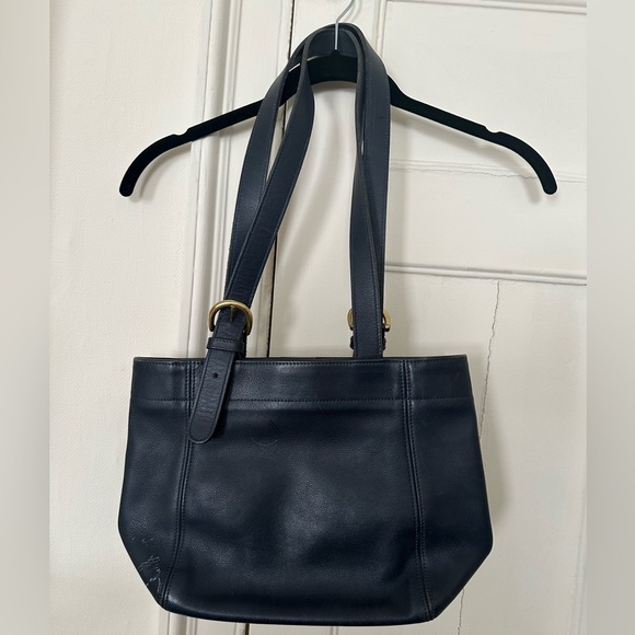 Coach | Bags | Coach Navy Blue Vintage Buckle Soho Leather Shoulder Bag ...